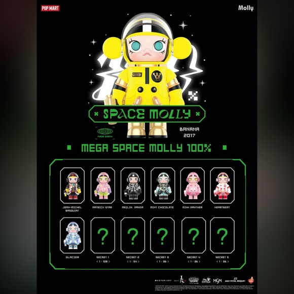 POP MART | Toys | Pop Mart Mega Space Molly 0 Series2b Box9 Pcs | Poshmark